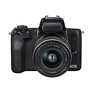 Camera EOS M50 II Mirrorless Camera Digital Camera with EF-M 15-45mm F/3.5 Lens Compact Camera Professional Photography Digital Camera (Color : B)