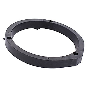 XtremeAmazing Car Front Rear Stereo Door Speaker Adapter Mounting Plates 6.5/6.75 Inch Spacer Rings Bracket with Harness Set of 2