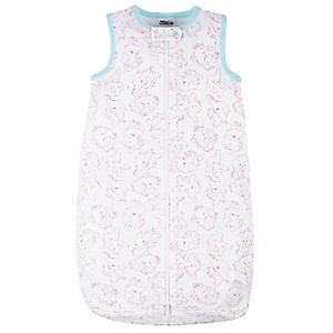 Canticos Unisex-Baby Girls' 2-Pack Wearable Sleep Bags, White, 0-6 Months