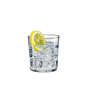 Bormioli Rocco Bodega Collection Glassware – Set Of 12 Medium 12 Ounce Drinking Glasses For Water, Beverages & Cocktails – 12oz Clear Tempered Glass Tumblers