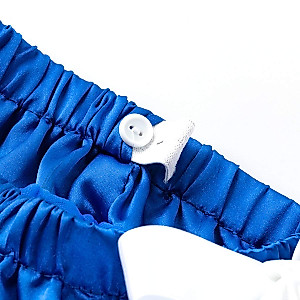 4th of July Baby Girl Outfit American Flag Romper + Ruffle Tulle Tutu Skirt + Flower Headband + Shoes Toddler 1st Birthday Unicorn Dress Independence Day Patriotic Party Clothes 4pcs Set White 0-3M