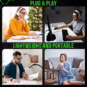 Sratte 30 Pack Black USB Wired Mouse Bulk 1200 DPI RGB Optical Computer Mouse 3 Button 7 Color LED Backlit Wired Ergonomic USB for Gaming Office Desktop Laptop Gamer Computer