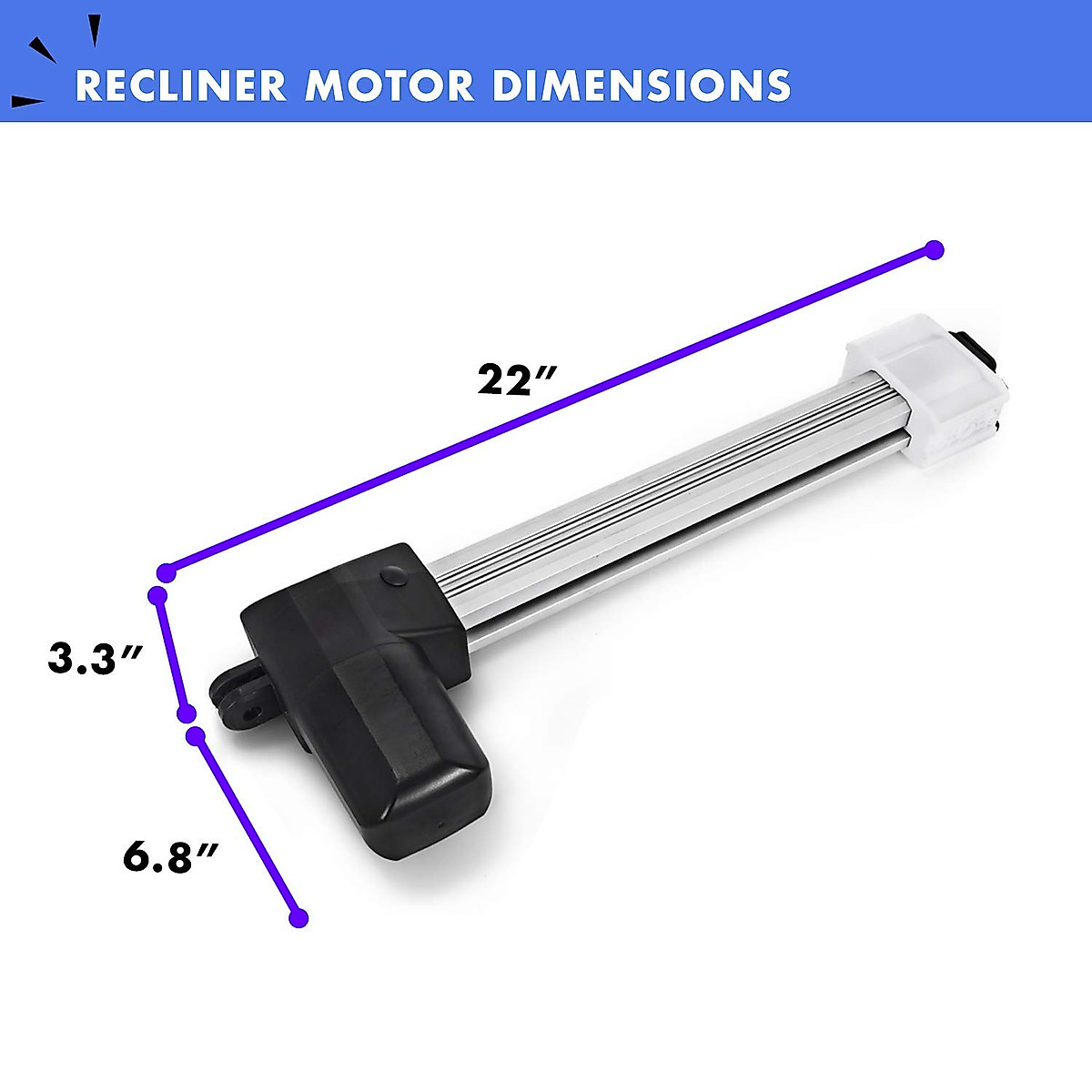 Okin Refined-R Model: JLDQ-11 & JLDQ-1A JLDQ 11.156.333 Recliner Motor Replacement