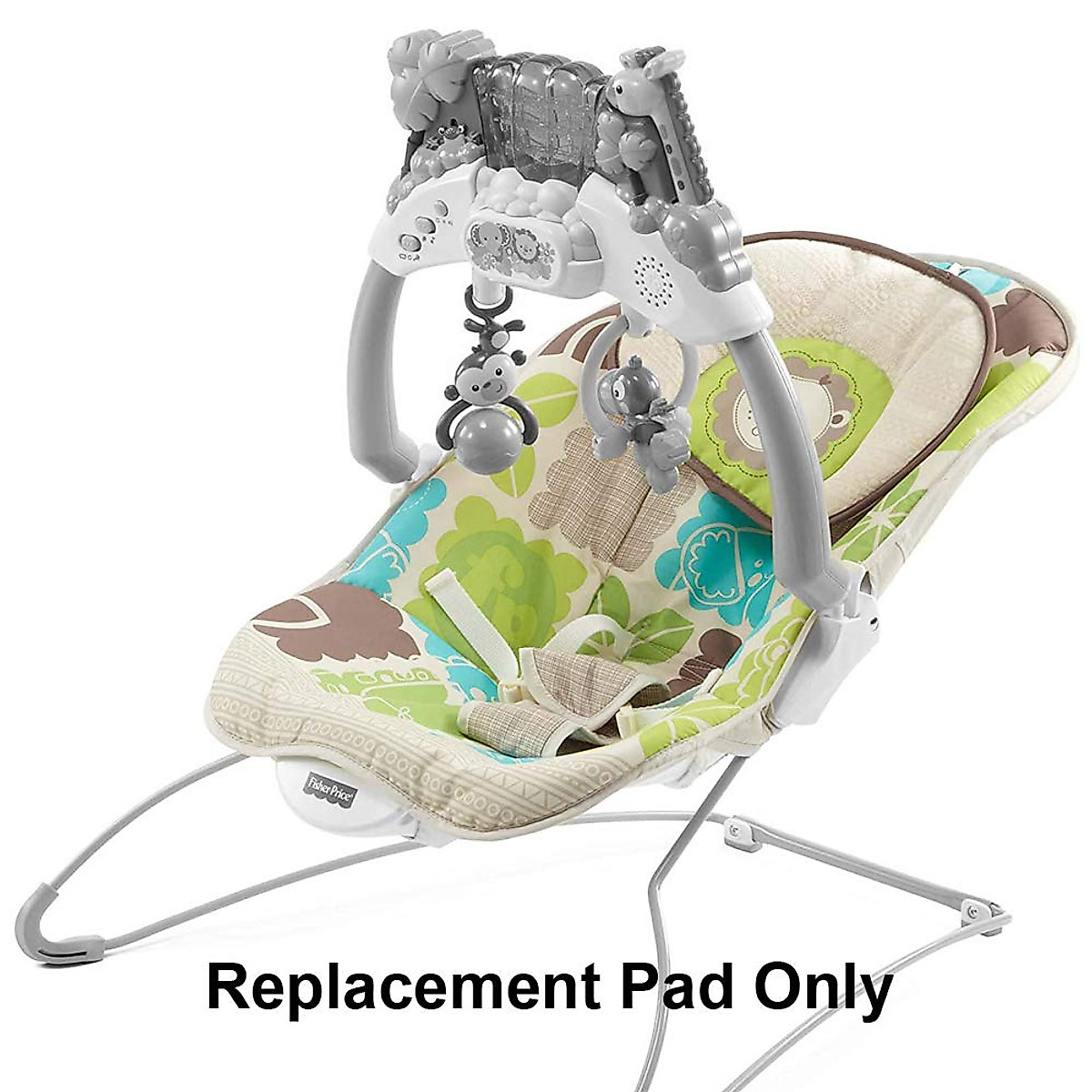 Replacement Seat Pad/Cushion/Cover for Fisher Price Rainforest Deluxe Bouncer (Model Y8641)