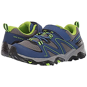 Merrell Trail Quest Hiking Sneaker, Blue/Green, 3 US Unisex Big Kid