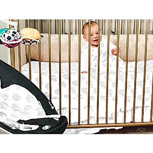 Grey Bicycles Sheets Sets for Baby Boys and Girls (Crib Sheets)