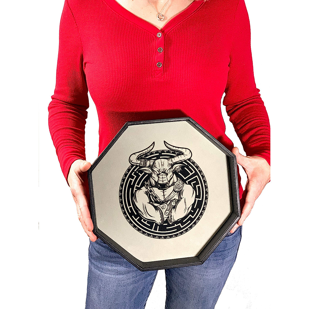 Minotaur's Maze Limited Edition Octagon D&D Dice Tray - 11.5 Inches - for Tabletop Roleplaying, Dice, and Board Games, Dungeons & Dragons