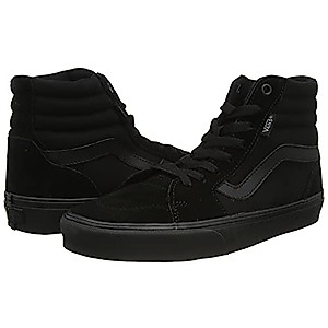 Vans Men's Hi-Top Trainers Sneaker, Suede Canvas Black Black, 10.5