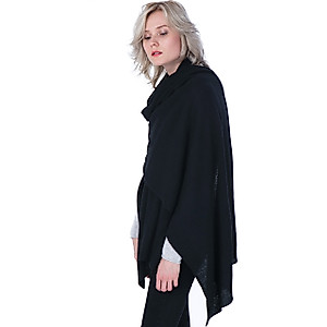 cashmere 4 U 100% Pure Cashmere Wrap Shawl- Extra Large Stole Scarf for Woman