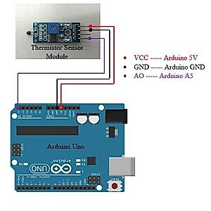 Ardest Digital High Sensitivity NTC Thermal Thermistor Sensor Module for Arduino DIY Kit MCU Robot
