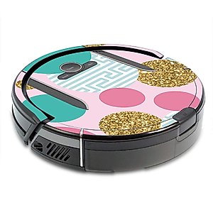 MightySkins Skin Compatible with Shark Ion Robot R85 Vacuum Minimum Coverage - Golden Bubbles | Protective, Durable, and Unique Vinyl wrap Cover | Easy to Apply, Remove | Made in The USA