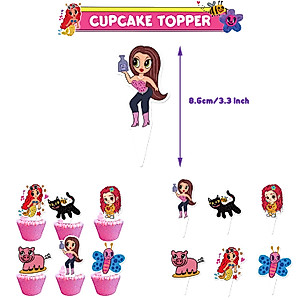 Cute Party Supplies Party Decor Singer Star Birthday Decorations Room Decor… (cartoon-karo party)