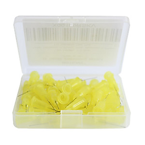 BSTEAN 50 Pack Blunt Tip Dispensing Needle with Luer Lock, Industrial Unsterilized (32G, 1/2 Inch)