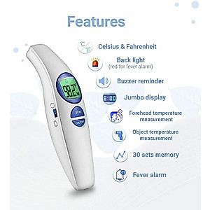 ZenBaby - Noncontact Thermometer - White - Infrared Thermometer Gun