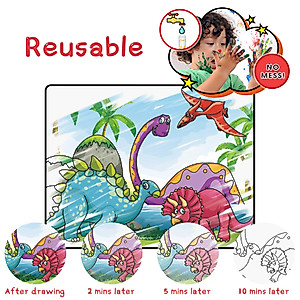 HahaGift Toys for 1 2 3 Year Old Boys Girls Gift, Magic Water Drawing Book Dinosaur Toys for Kids 3-5, Educational Learning Toys for Toddlers 1-3, Best Birthday Gifts for 3 2 1 Year Old Kids !