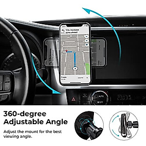 PITAKA Magnetic Car Phone Holder Mount for iPhone 14/13 Series & MagEZ Case 2 for Galaxy S22 Series [MagEZ Car Mount Lite] Compatible with MagSafe (Non-Charging Version) - Air Vent