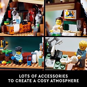 LEGO Ideas A-Frame Cabin 21338 Collectible Display Set, Buildable Model Kit for Adults, Gift for Nature and Architecture Lovers, includes 4 Customizable Minifigures and 11 Animal Figures