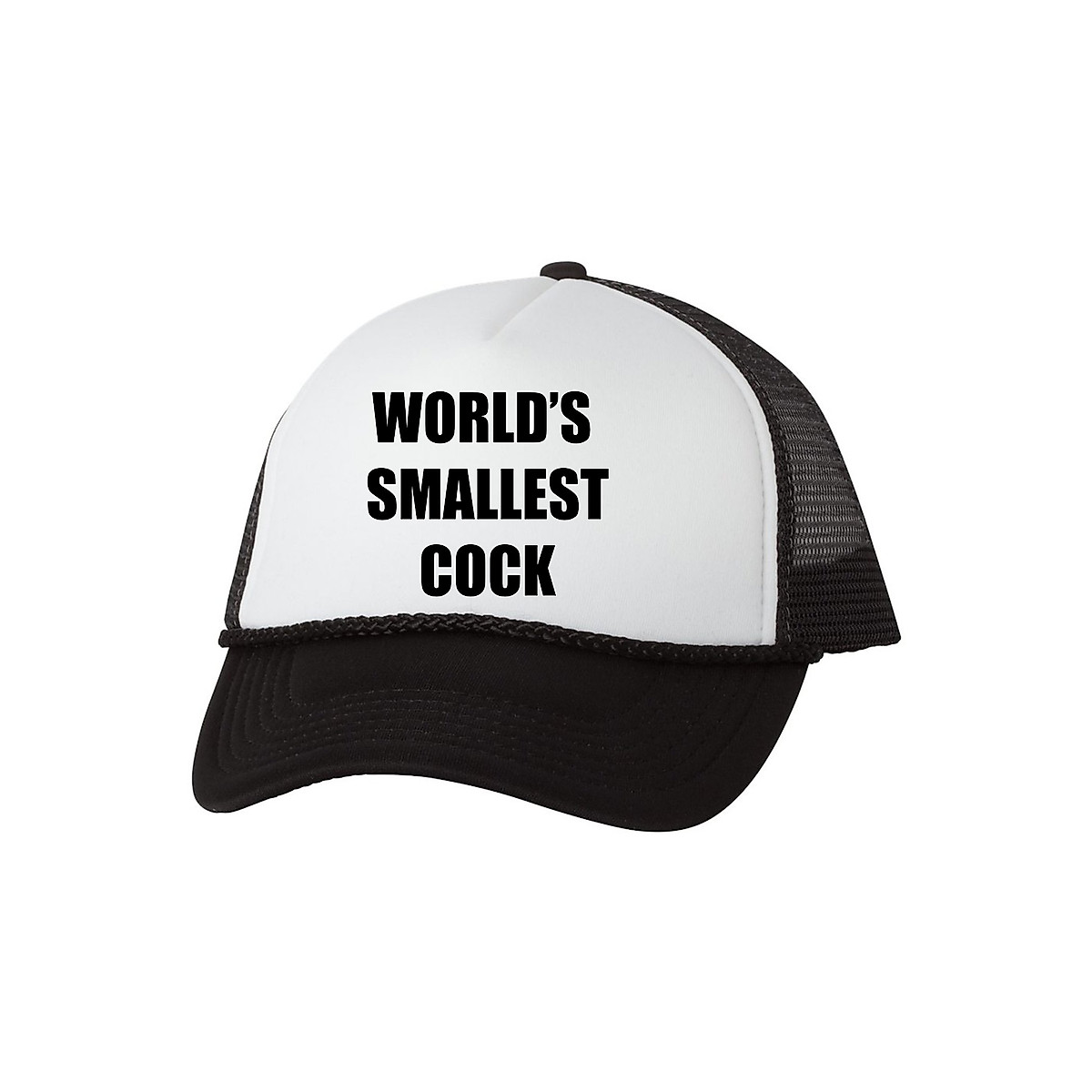 Rogue River Tactical Funny Trucker Hat World's Smallest Cock Baseball Cap Retro Vintage Joke (Black)