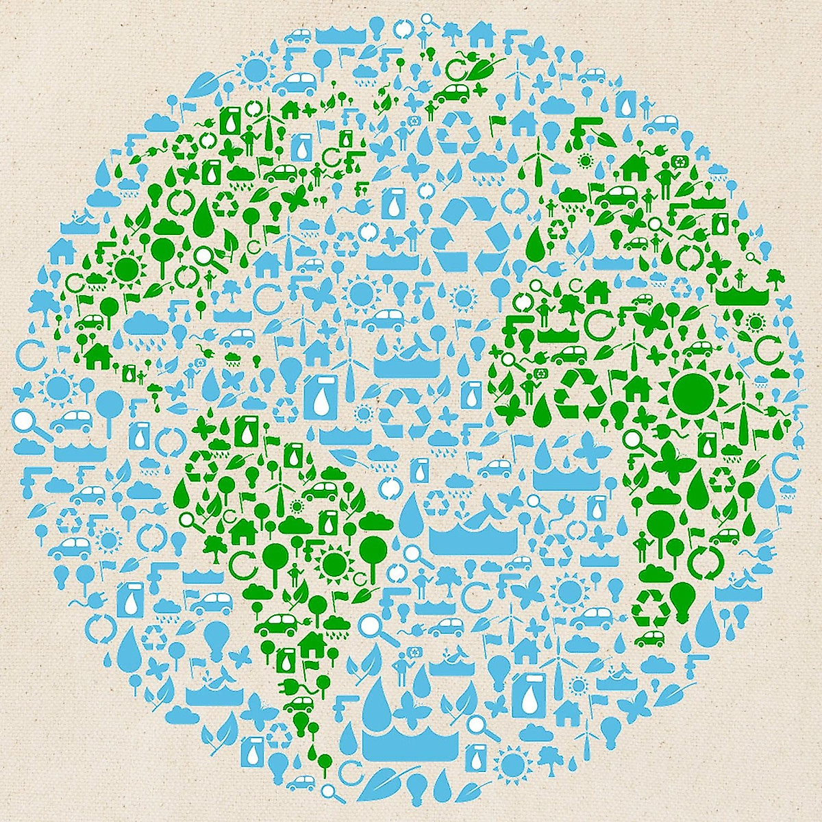 CafePress Save The Planet Tote Bag Canvas Tote Shopping Bag