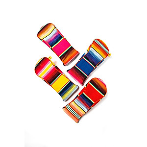 Puebla Serape Driver Cover - Yellow