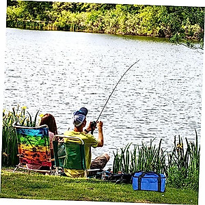 ULTECHNOVO Insulated Bag Beverage Container Food Container Large Shopping Bags Collapsible Basket Foldable Picnic Basket Insulated Basket Blue Pizza Delivery Bag Portable Lunch Cooler Bag