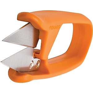 Fiskars Thread Snip Scissors, Gray Orange