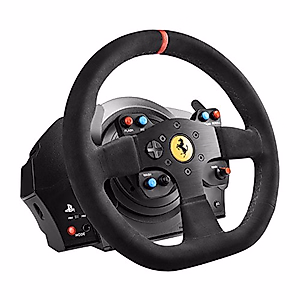 THRUSTMASTER T300 Ferrari Integral Racing Wheel Alcantara Edition Racing Wheel with pedals Compatible with (PS5, PS4, PC)
