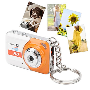 Digital Camera, Mini Thumb Camera, Portable Video Camera with Motion Detection, Point and Shoot Digital Cameras, Fashion Mini DV Camera for Teens Students Kids (Orange)
