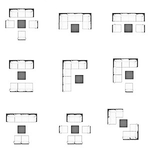 Grezone Patio Furniture Set 7 Piece Outdoor Wicker Sectional Sofa - All Weather PE Rattan Couch Conversation Set with Cushion & Glass Top Table for Backyard Deck Porch,Beige