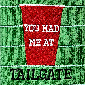 SKL Home You Had Me at Tailgate Hand Towel Set, Green 2 Count