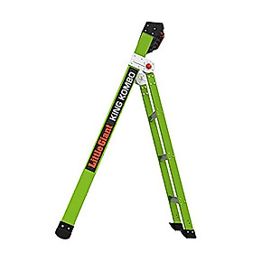 Little Giant Ladders, King Kombo, Professional, 5 Ft. A Frame, 8 Ft. Extension, Fiberglass, Type 1AA, 375 lbs Weight Rating, (13580-001)