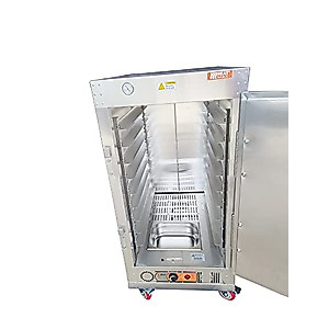 HeatMax 4 Foot Food Warmer Holding Cabinet for 9 Full Size Sheet Pans, for Churches, Schools, Catering, Can Be Used as a Basic Proofer, Made in USA with Service and Support
