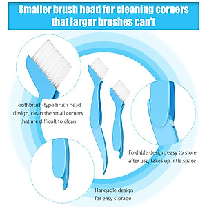 CHENGU 3 Pieces FCR6 Fin Comb Air Conditioner Fin Cleaner Set with 2 Different Brush Condenser Applicable to More Occasions Evaporator Radiator Clean Repair Tool Set