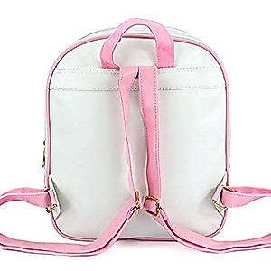 Ita Bag Backpack with Bowknot Design Pins Display Transparent Window Daypack Satchel,Pink