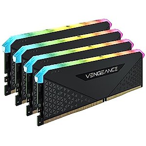 CORSAIR Vengeance RGB RS 32GB (4x8GB) DDR4 3200 (PC4-25600) C16 Desktop Memory