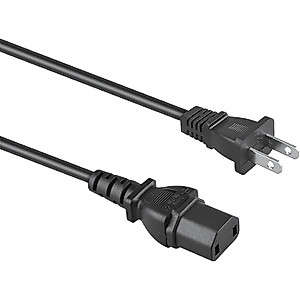 Guy-Tech UL Listed 2 Prong AC Power Cord Compatible with Sony PS4 Pro, Xbox One/Xbox 360 Slim / 360 E Power Supply Brick, Power Cable Replacement