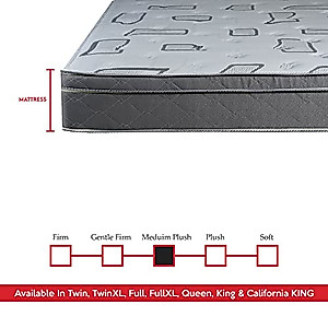 Greaton, 11" Medium Plush Hybrid Euro Top Foam Encased Innerspring Mattress, Full XL