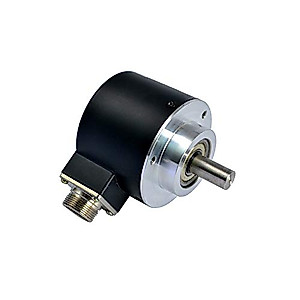 58mm Outer Diameter 10mm Optical Incremental Rotary Encoder 1024ppr 5-26V pushpull with Socket