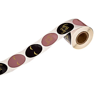 Boss Lady Eyelash Stickers / 250 Small Business Stickers/Beauty Business 1.5" Labels/Make Up Business Gold Foil Envelope Seals/Made in The USA