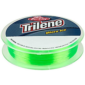 Berkley Trilene® Micro Ice®, Clear Steel, 6-Pound Break Strength, 110yd Monofilament Fishing Line, Suitable for Freshwater Environments