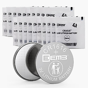 EEMB 20 Pack CR1616 Battery 3V Lithium Battery Button Coin Cell Batteries 1616 Battery DL1616 ECR1616 for Remote Control, Watch, Calculator, Electronic Note-Book, Thermometer, Mobile Game