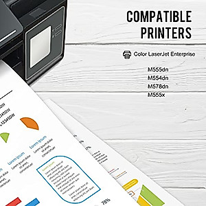 BENETONER Remanufactured Toner Cartridge Replacement for HP W2120A 212A W2121A W2122A W2123A Work with Color Laserjet Enterprise M555dn M554dn M578dn M555x (Black Cyan Magenta Yellow 4 Pack)