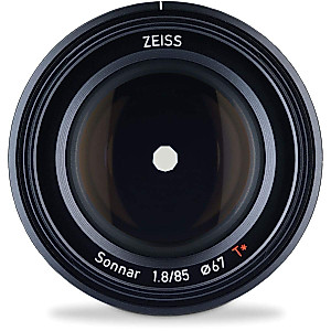 ZEISS Batis 85mm f/1.8 Lens for Sony E Mount Mirrorless Cameras, Black