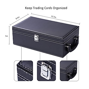 Holds 2000+Card Case Holder Trading Card Box Organizer Storage Comlatible with C.A.H,Yugioh,Phase10,Uno,MTG,Dominion,Baseball Card, Sport Cards, Fits Main Game and All Expansions(Case Only)