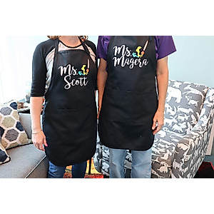 Unisex Personalized Art Teacher/Artist Embroidered Apron