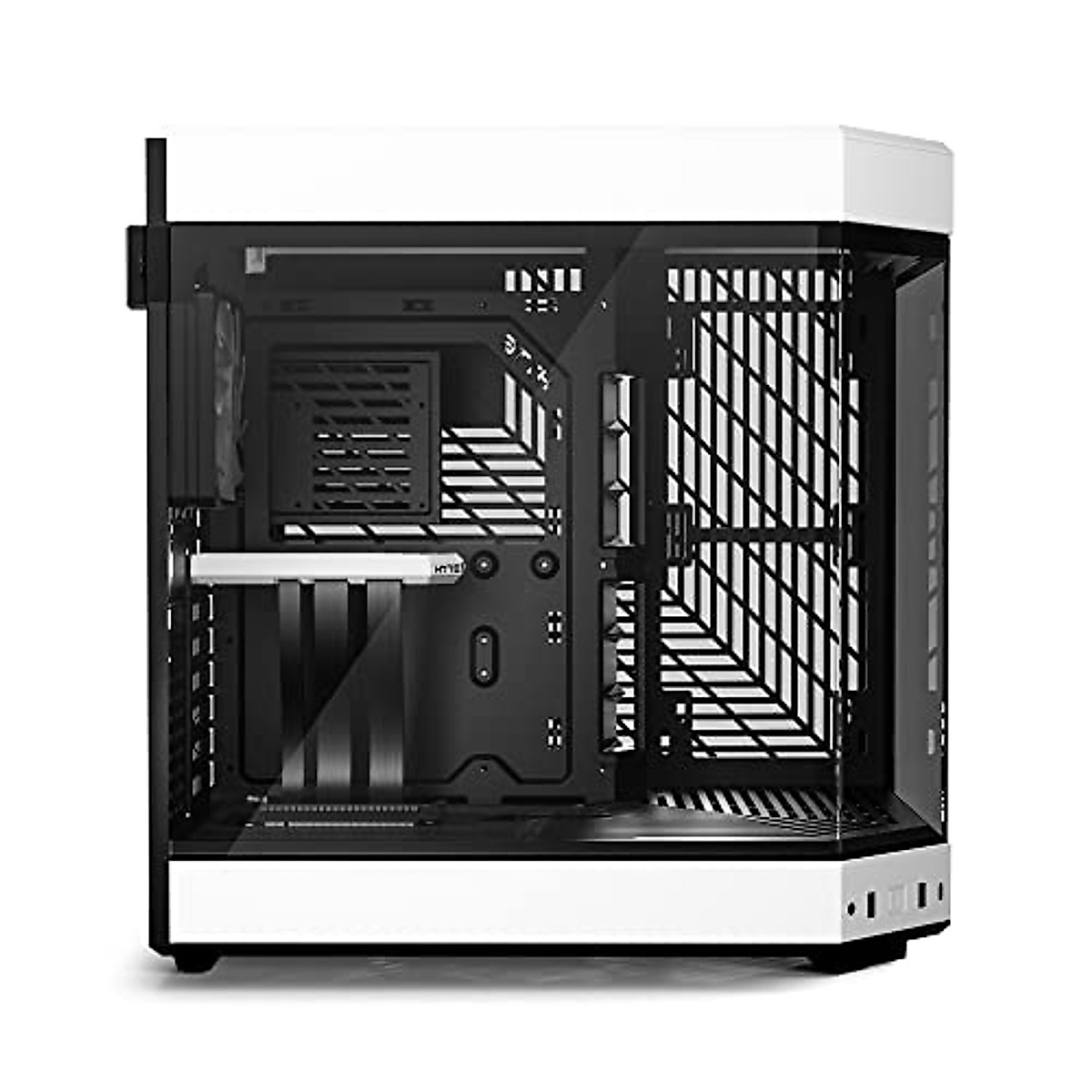 HYTE Y60 Modern Aesthetic Dual Chamber Panoramic Tempered Glass Mid-Tower ATX Computer Gaming Case with PCIE 4.0 Riser Cable Included, White (CS-HYTE-Y60-BW)