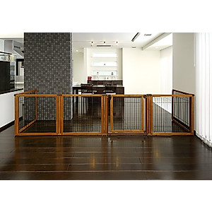 Richell 3-in-1 Convertible Elite Pet Gate, 6-Panel