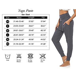 DIBAOLONG Womens Yoga Sweatpants Loose Workout Joggers Pants Comfy Lounge Pants with Pockets Light Gray S