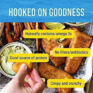 Gorton’s Parmesan Crusted Fish 100% Whole Fillets, Wild Caught Alaskan Pollock, Frozen, 10 Count, 18.2 Ounce Resealable Bag