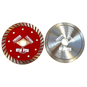 4.5'' Diamond Blades for Angle Grinder - Diamond Cutting Wheel for Dry and Wet Cutting Stone, Marble, Granite, Tile, Brick, Masonry, Paving Flag, Concrete, Ceramics. 2 Pack